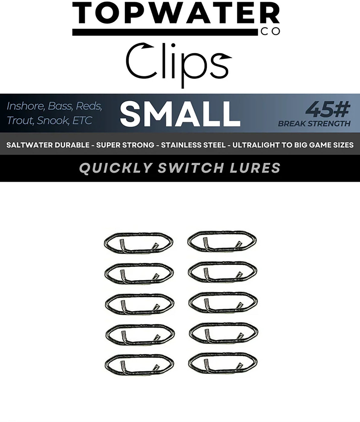 Topwater Co Speed Clips — Discount Tackle