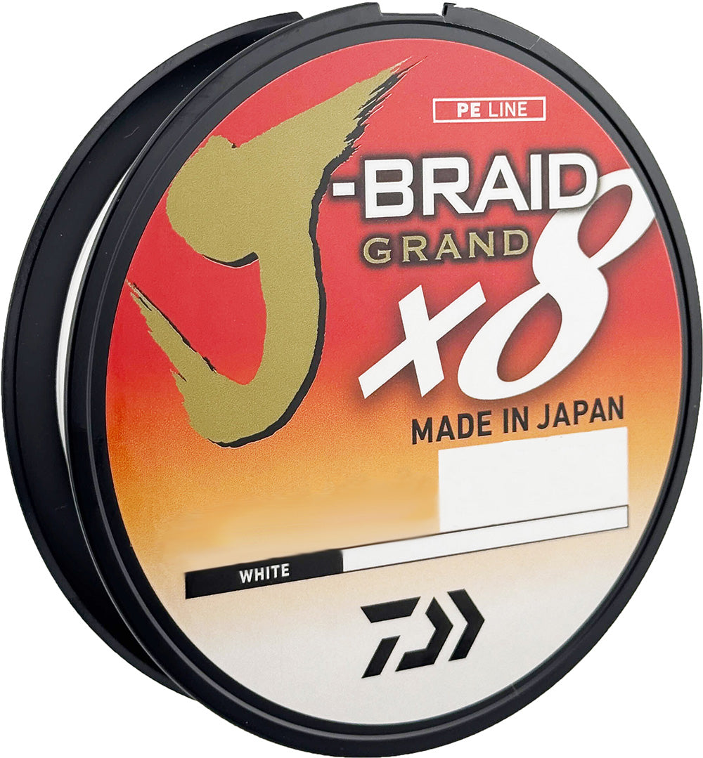 Daiwa J-Braid Grand x8 Braided Line White — Discount Tackle
