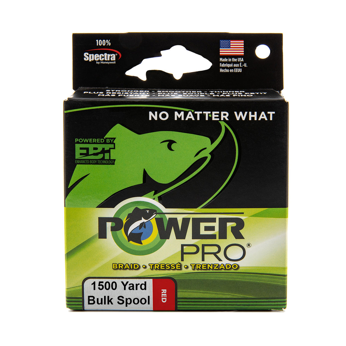 Power Pro Spectra Vermillion Red Braided Line 1500 yard Bulk Spool ...