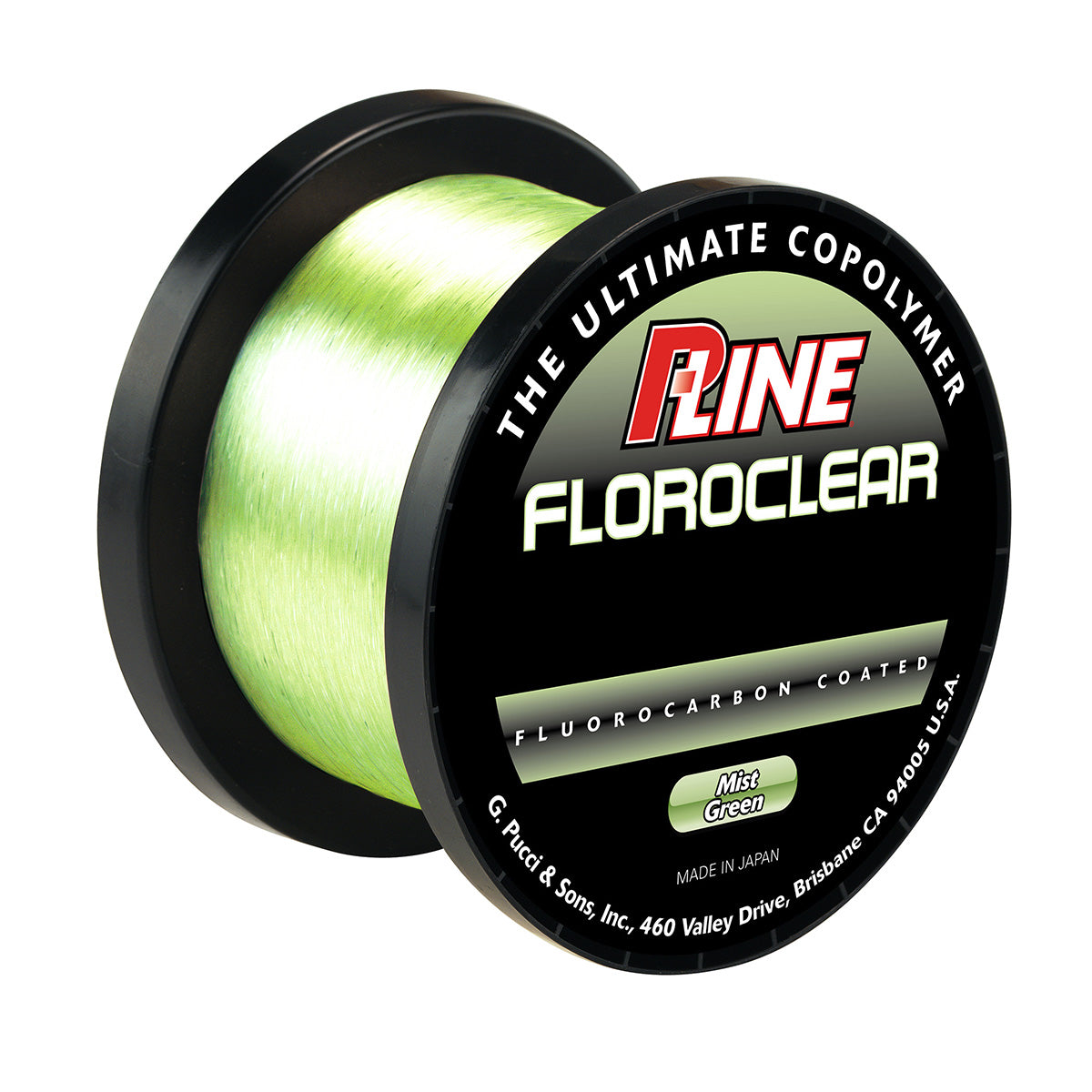 P-Line Floroclear Coated Fluoro 3000 Yard Mist Green — Discount Tackle