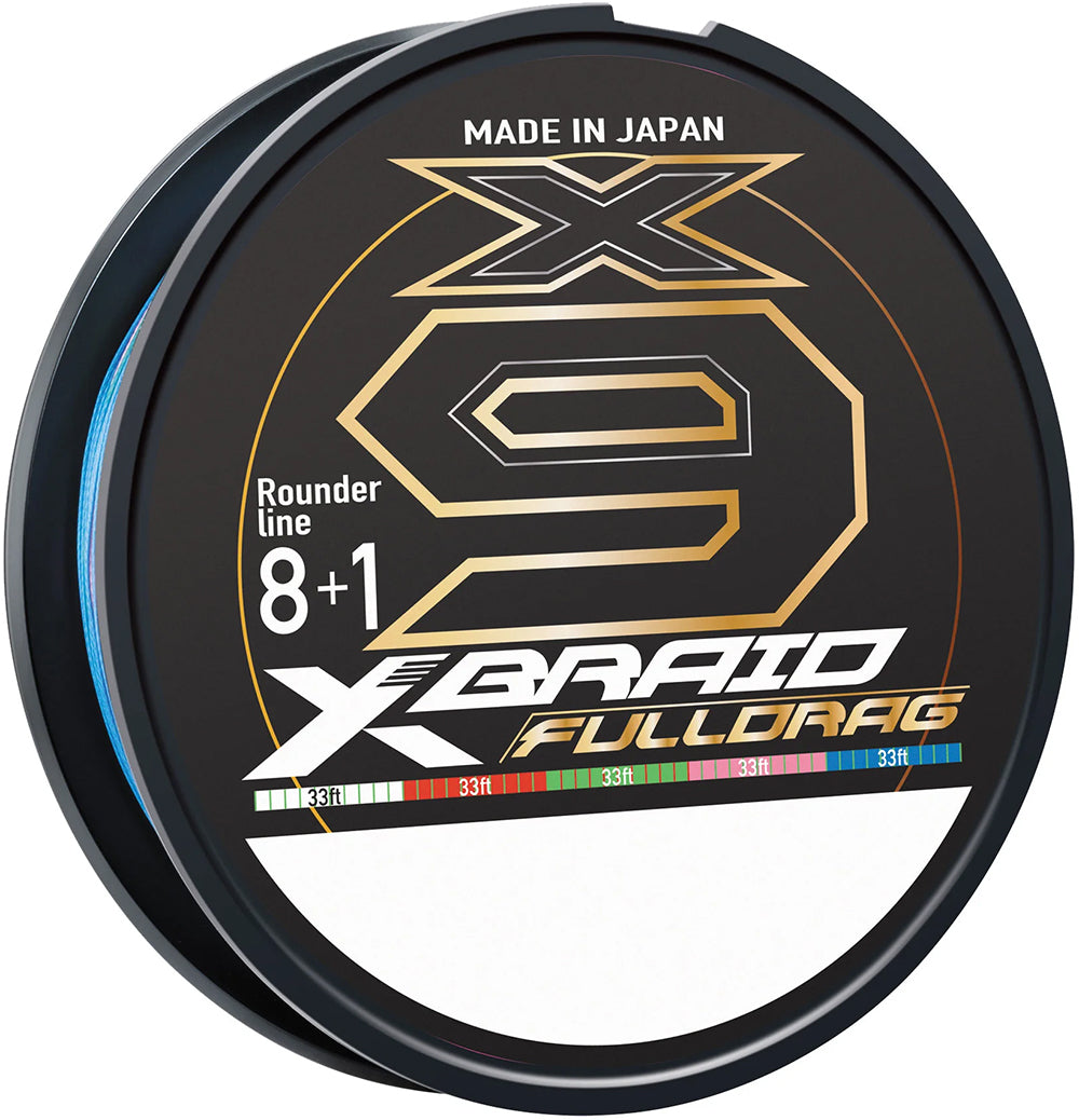 Daiwa X-Braid X9 Fulldrag Multicolor Braid Filler Spool - 330 Yards ...
