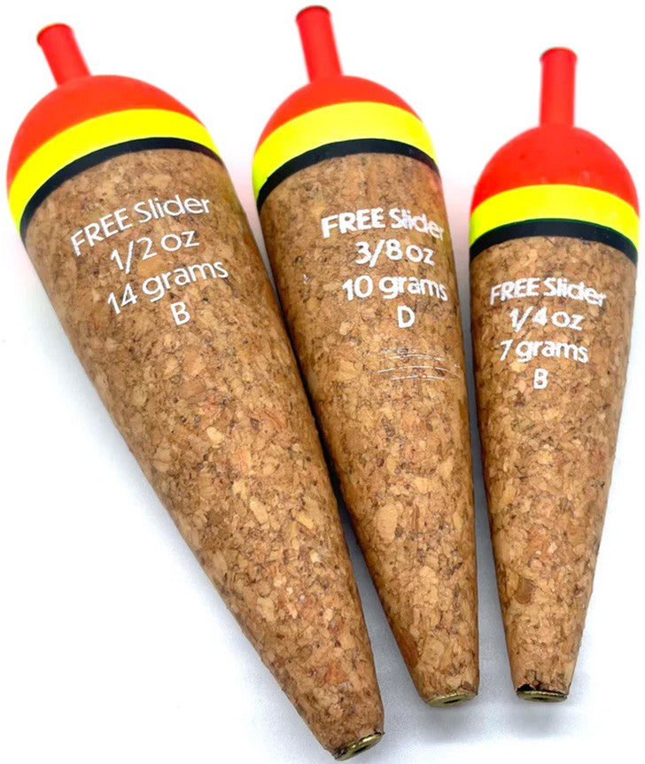 BnR Tackle Free Slider Cork Floats — Discount Tackle