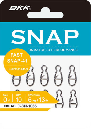 BKK Fast Snap-41 Stainless Steel Snap — Discount Tackle